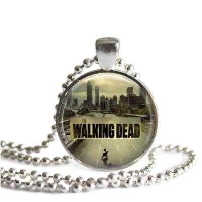 The Walking Dead 1 Inch Silver Plated TWD Pendant Necklace Handmade | eBay