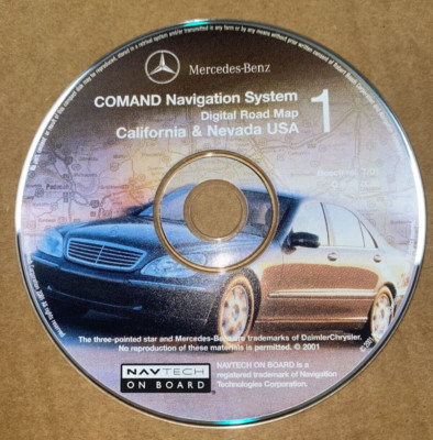 Mercedes C, E, CL, CLK S SL G-Class Navigation Digital Road Map 1, Rel ...