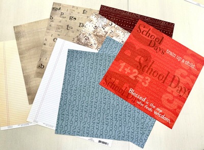 School Theme/ Patterned Scrapbook Paper | eBay