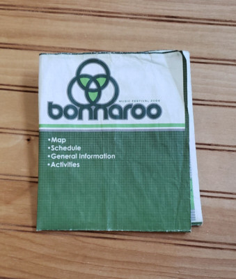 Bonnaroo 2004 official site map and schedule. it obviously partied down ...