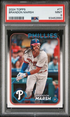 2024 Topps Baseball Brandon Marsh Card #71 PSA Mint 9 | eBay