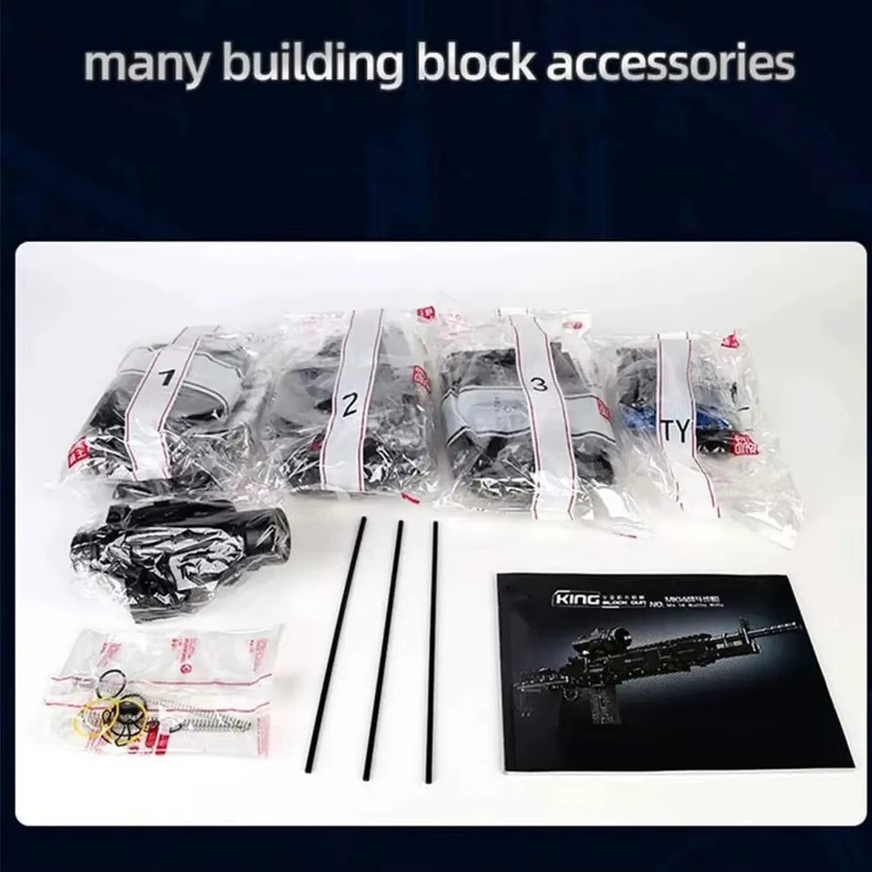 Military Gun M14 Battle Rifle Building Blocks Weapon Bricks Toys for ...