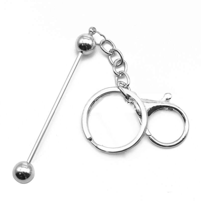 Unique Gift Metal Bead Keychain Multifunctional Bead Piercing Keyring ...