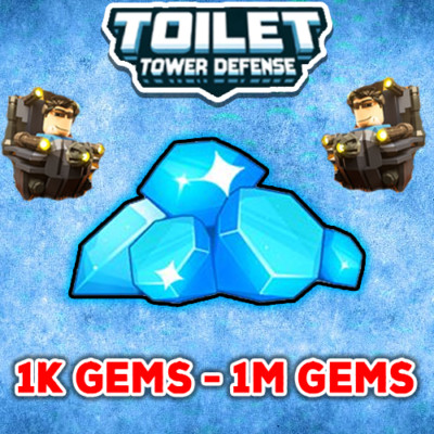 Toilet Tower Defense Roblox | TTD | 💎 5K 10K 50K 100K 1M Gems | CHEAP ...