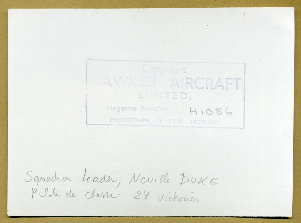 Neville Duke (1922-2007) - British test pilot and fighter ace - Signed ...