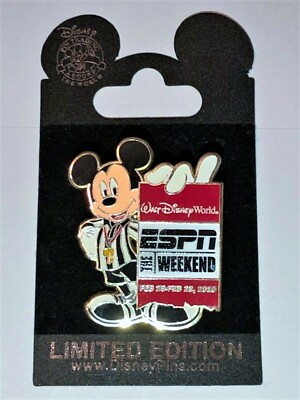 Disney ESPN The Weekend 2010 Mickey Dressed As Referee Pin 3-D LE 1000 ...