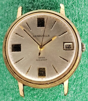 C1326 mens Vintage 1969 Caravelle Fancy Manual Wind 11DPD Movement ...