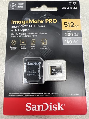 New SanDisk ImageMate Pro microSD SDSQXBD-512G-AW6KA | eBay