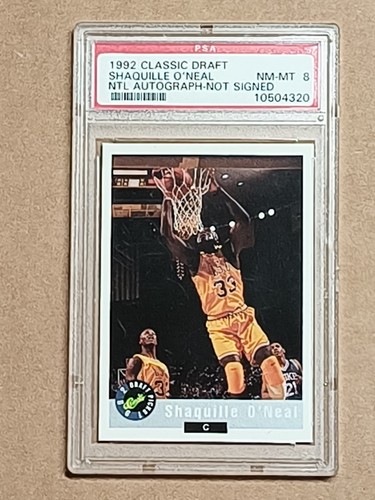 Shaquille O’Neal 1992 Classic Draft National RC Autograph Unsigned PSA ...