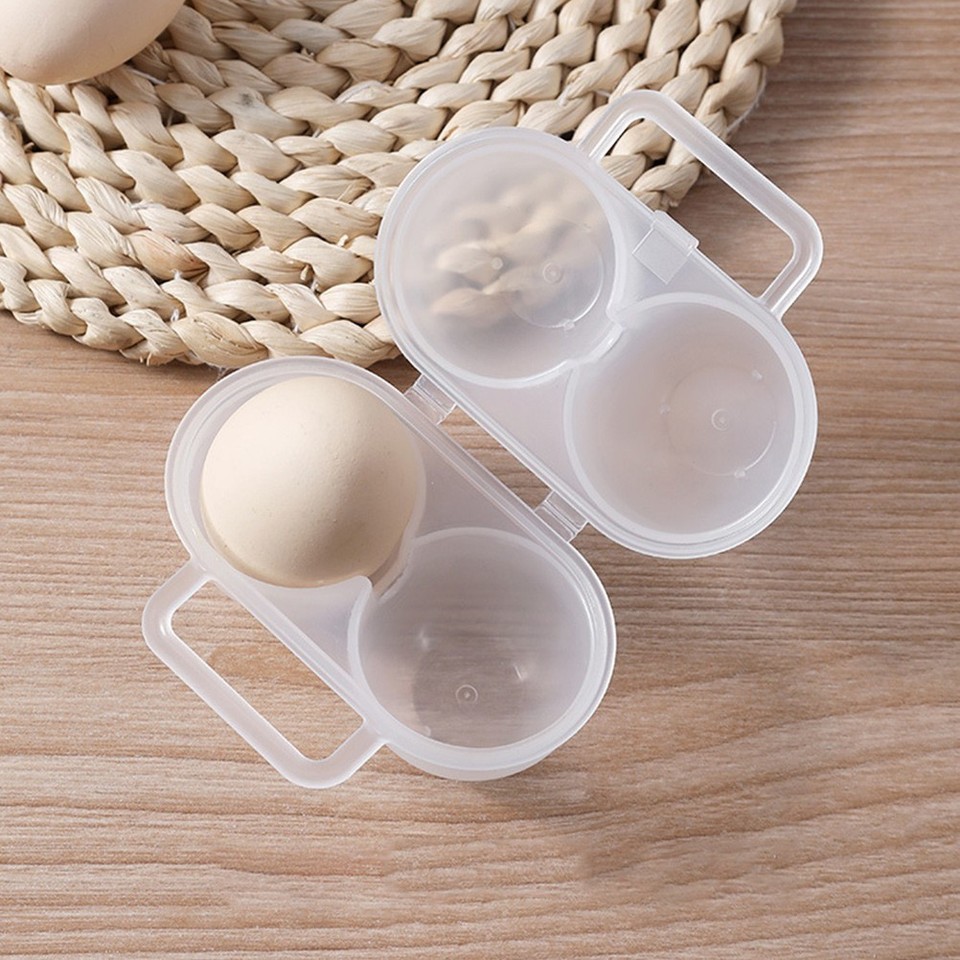 2 Pcs Lock Box for Egg Portable Eggs Boxes Chicken Outdoor Storage ...