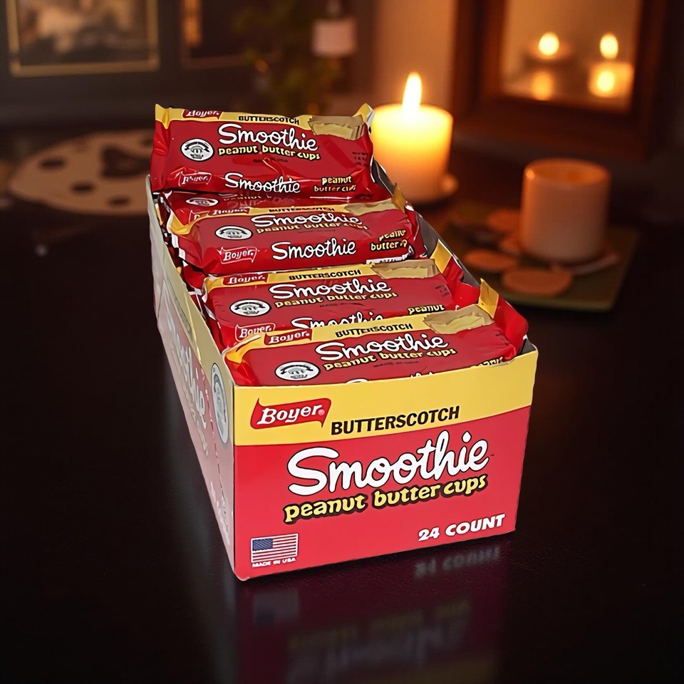 Boyer Butterscotch Peanut Butter Smoothie Cup Candy 24ct Case | eBay