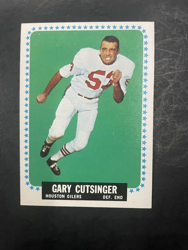 1964 Topps Football Card #71, Gary Cutsinger, Houston Oilers, Short ...