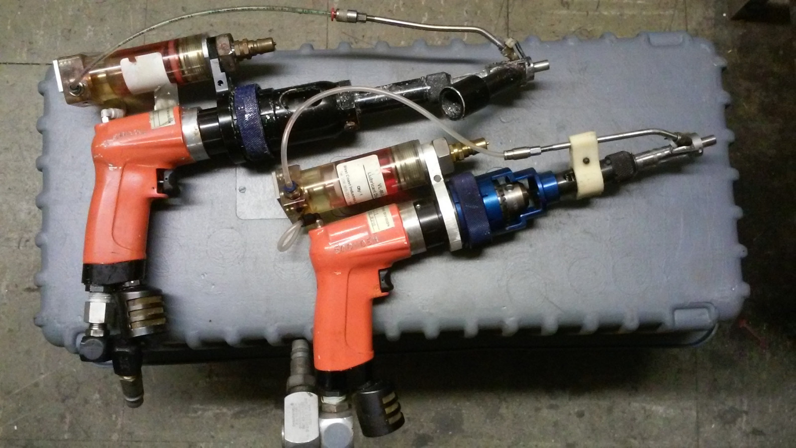 LOT OF 2, AIRCRAFT AIR TOOL HS Pneumatic Air Drill multi use model ...