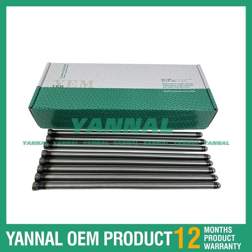 12X New D1146 Valve Push Rod For Doosan / DEVELON 170 W-III excavator ...