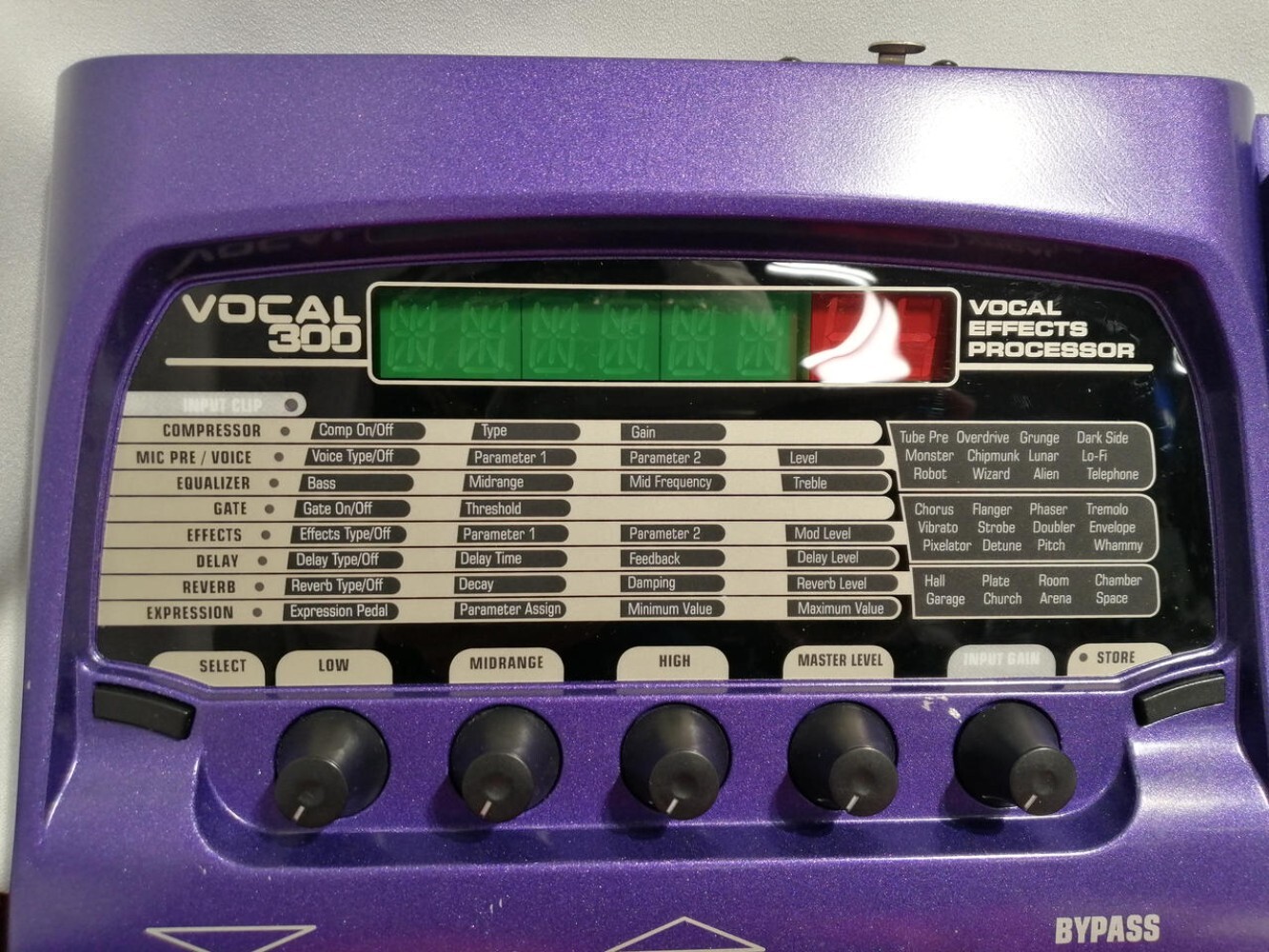 DigiTech Vocal 300 Vocal Multi-Effects Processor Voice Transformer ...