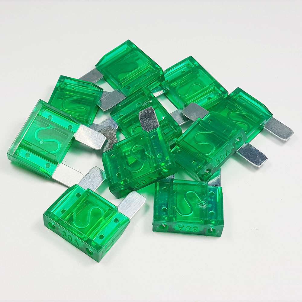 Maxi Blade Fuse 30 Amp Fuses Green 30A Amps A Car Van Bike Large PACK ...
