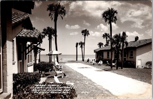 Daytona Beach Florida RPPC Trade Winds Ocean Colony Cottages Atlantic ...