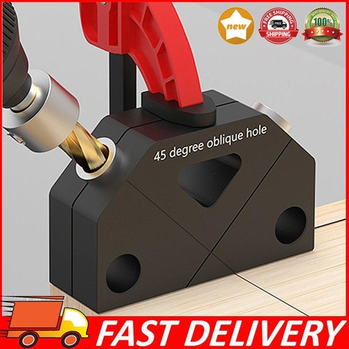 45° Angle Drill Guide Jig Precise Pocket Drilling Hole Locator for ...