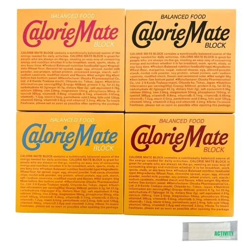 Calorie Mate Block 4 Pieces 4 Types Assorted Set Vanilla Chocolate ...