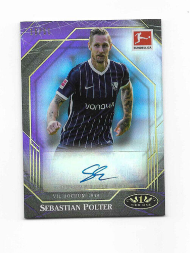 2021-22 Tier One Bundesliga Ball Magnet Autographs Purple Sebastian ...