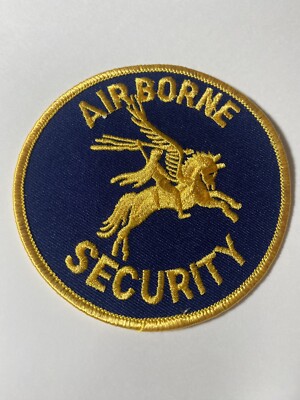 Airborne Security Patch NOS Embroidered Round | eBay