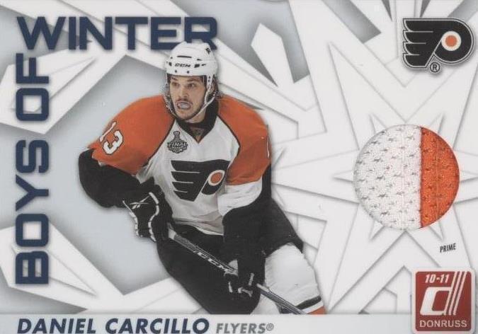 2010-11 Donruss - Boys of Winter Daniel Carcillo #4 Threads Prime /100 ...