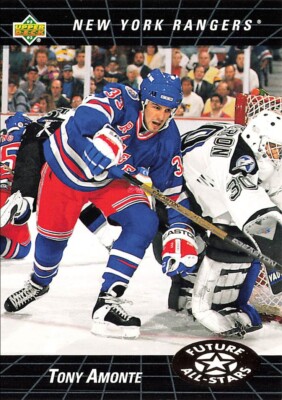 Tony Amonte 1992 Upper Deck All-Star Locker Series #51 New York Rangers ...