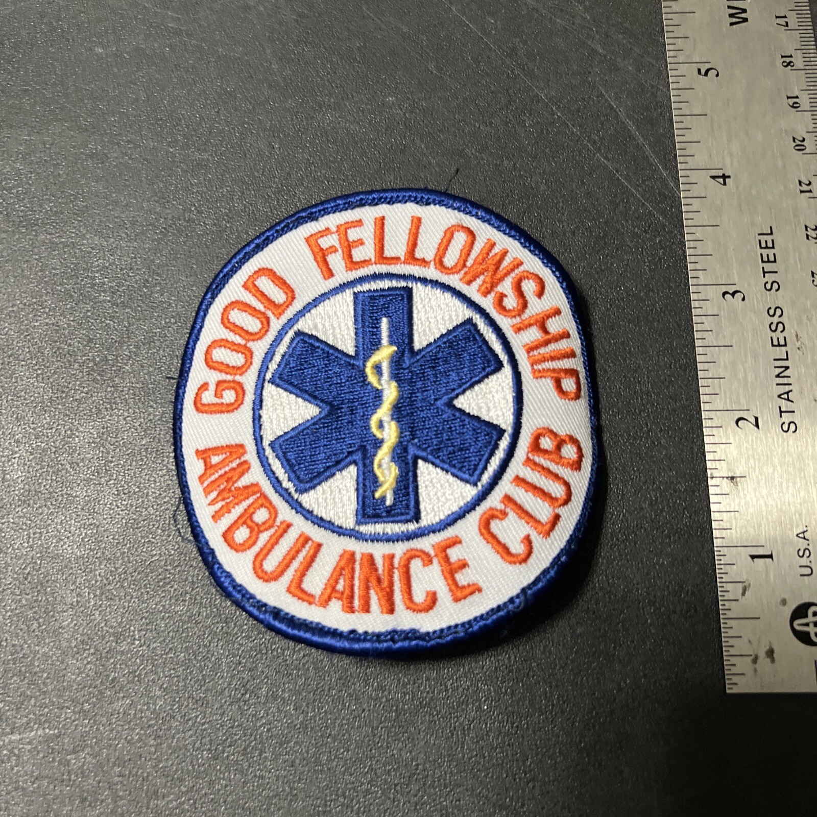 Vntg Obsolete Pennsylvania EMT Fire Department Patch Good Fellowship ...
