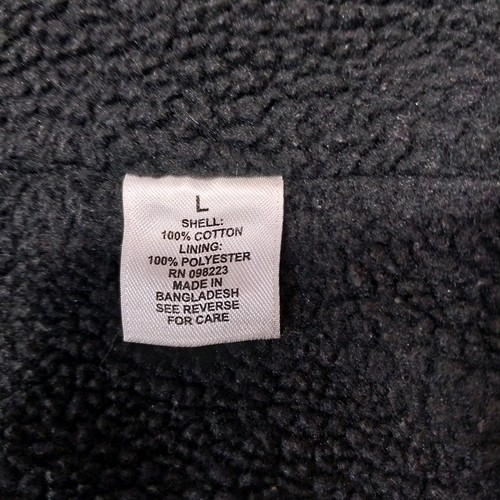 Brazos Work Force Gate Keeper Sherpa Lined Canvas Vest Size Large Brown ...