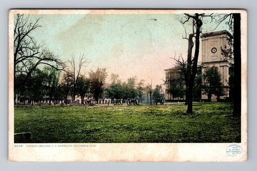 Columbus OH-Ohio, U.S. Barracks Parade Grounds, c1909 Antique Vintage ...