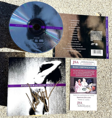 BoDeans SIGNED CD JSA COA Go Slow Down | eBay