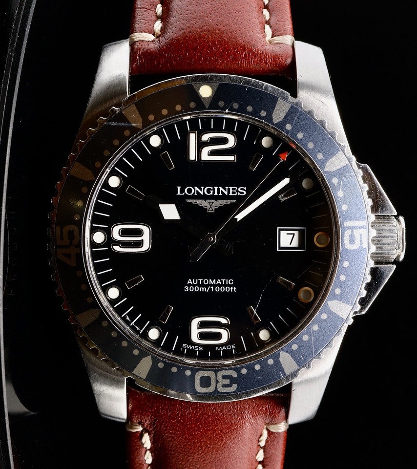 Auth. Longines Hydro Conquest 300m Steel Automatic Wrist Watch L3.642.4 ...