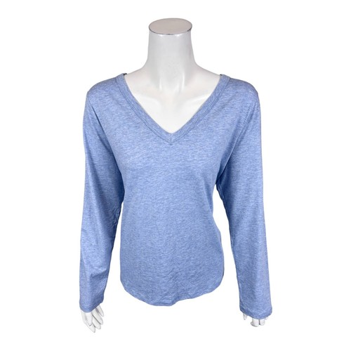 Candace Cameron Bure Womens V-Neck Long-Sleeves Knit Top Blue Heather ...