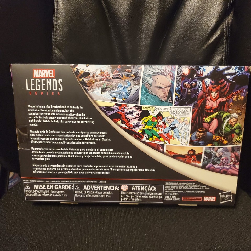 Marvel Legends Family Matters 3 Pack Quicksilver Magneto Scarlet Witch ...