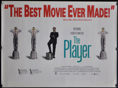 THE Player 1992 30X40 UK ROLLED 2/S QUAD MOVIE POSTER TIM ROBBINS GRETA ...
