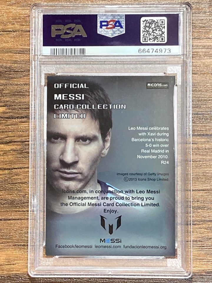 Icons Official Leo Messi Xavi Card Collection Limited Trading Card R24 ...