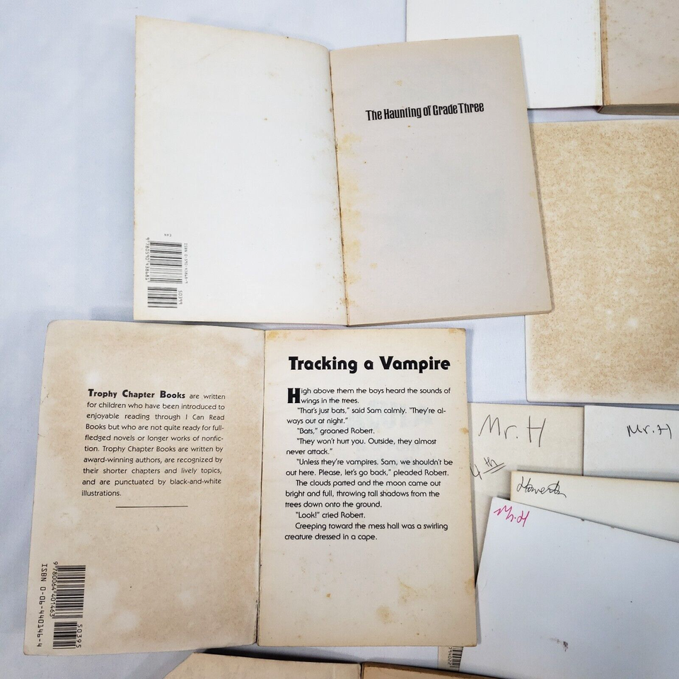 Vintage Kids Horror Chapter Books Lot of 10 Scary Ghost Stories ...