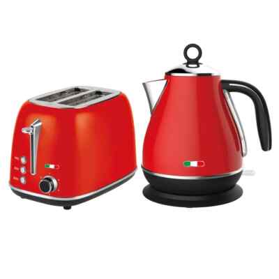 Vintage Electric Kettle & 2 Slice Toaster SET Combo Deal Stainless ...