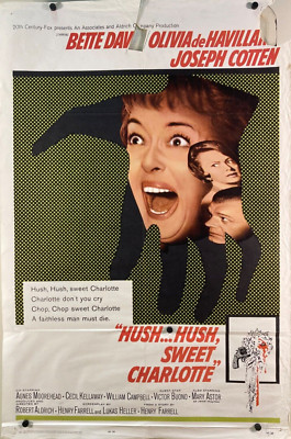 ORIGINAL POSTER: HUSH, HUSH SWEET CHARLOTTE - FOLDED ONE SHEET - 1965 (AS-IS) | eBay