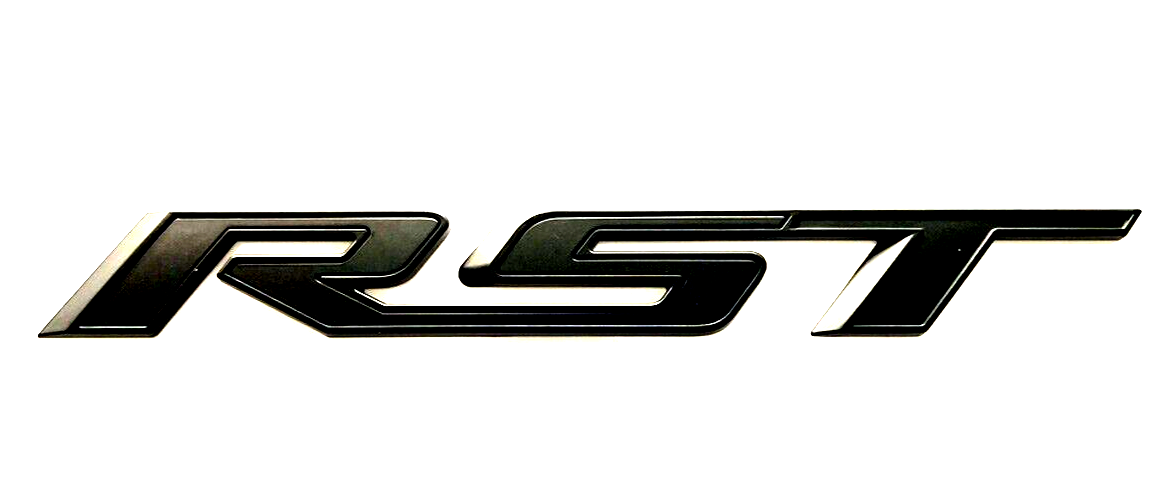 1PC Tailgate RST Emblem Fit 2021-2023 Chevy Silverado Badge Gloss Black ...