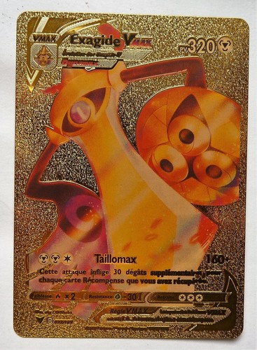 Carte Pokémon Doré - FRANCE - Neuf - exagide vmax | eBay