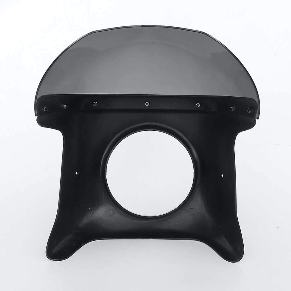 Motorcycle 7" Round Headlight Fairing Windshield Windscreen Kit Fit For ...
