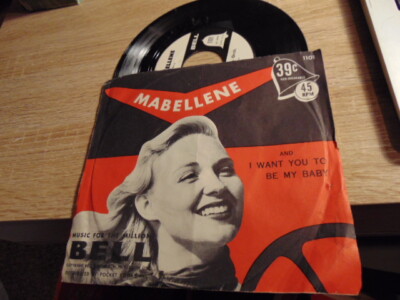 SY OLIVER BELL 45RPM RECORD 1101 + PICTURE SLEEVE MABELLENE | eBay