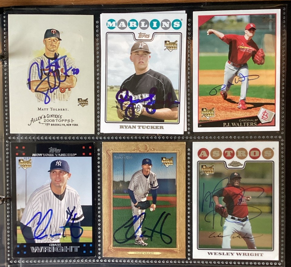 TOPPS UPPER DECK SIGNED AUTOGRAPHED BASEBALL ROOKIE CARDS | eBay