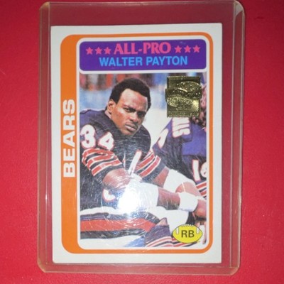 Topps 1978 Walter Payton #200 All-Pro Chicago Bears NFL Football Card ...