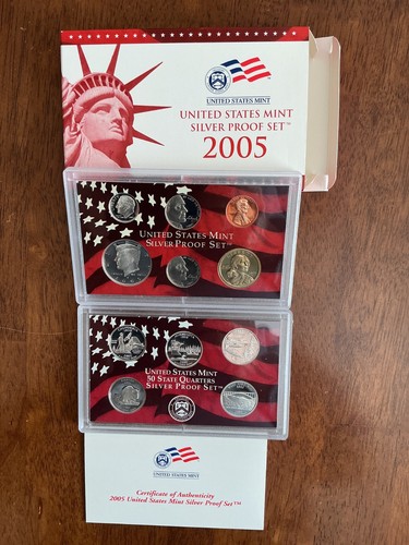 2005 U.S. MINT SILVER PROOF SET | eBay