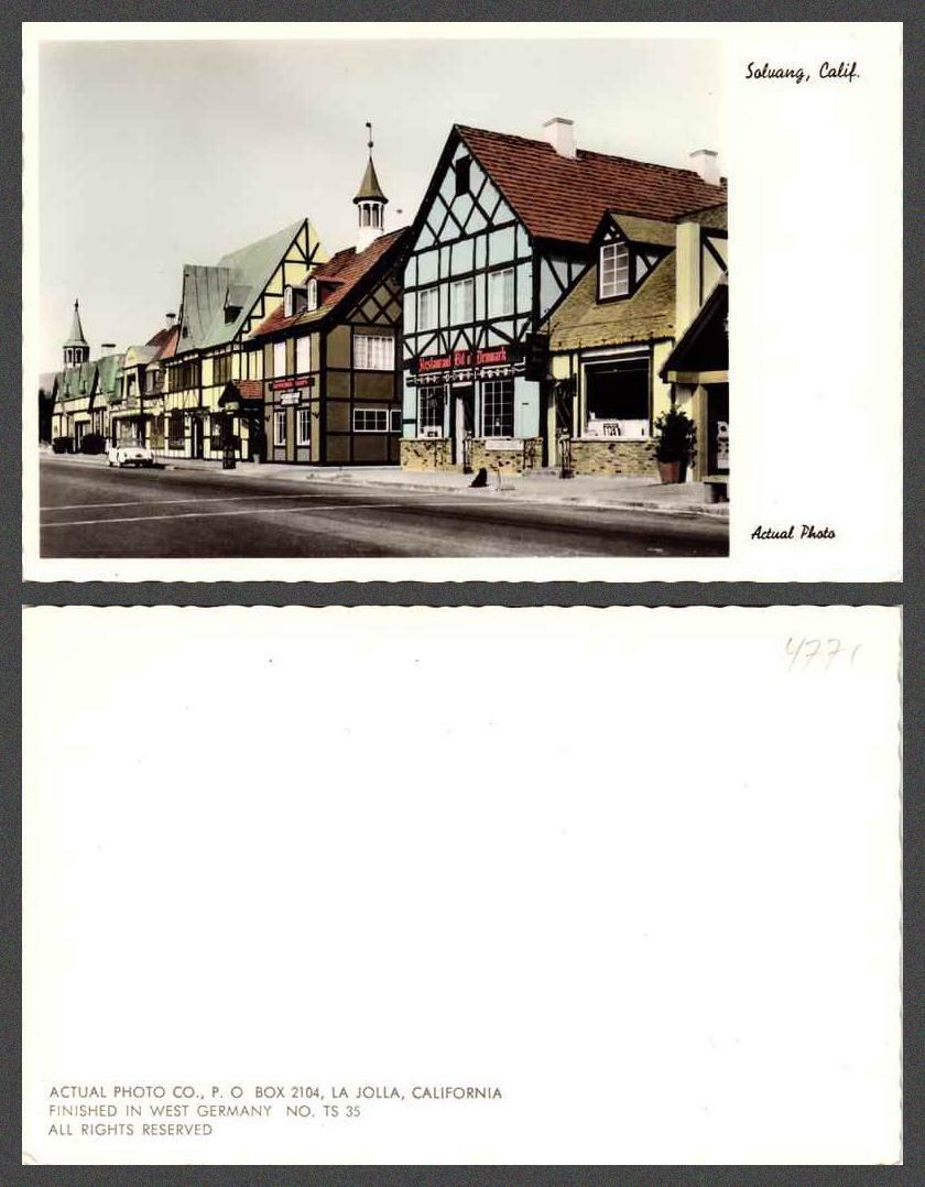 CALIFORNIA Solvang RPPC VINTAGE POSTCARD | eBay