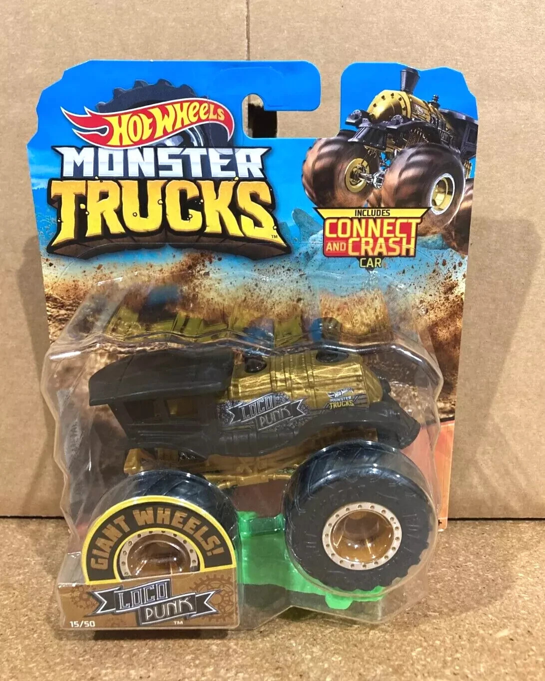 Hot Wheels 2018 Monster Trucks LOCO PUNK #15/50 Connect and Crash | eBay