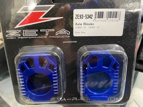 ZETA AXLE BLOCKS I / BLUE / ALUMINUM /ZE93-5342 / NEW / YZ & WR / SEE ...