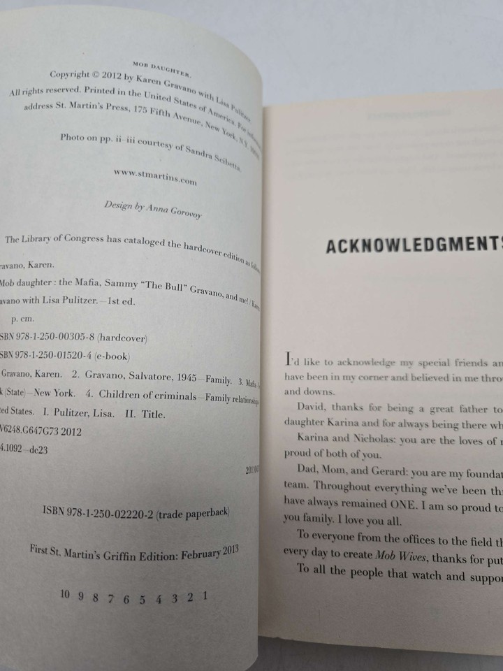 Mob Daughter: The Mafia, Sammy "The Bull" Gravano and Me! by Karen ...